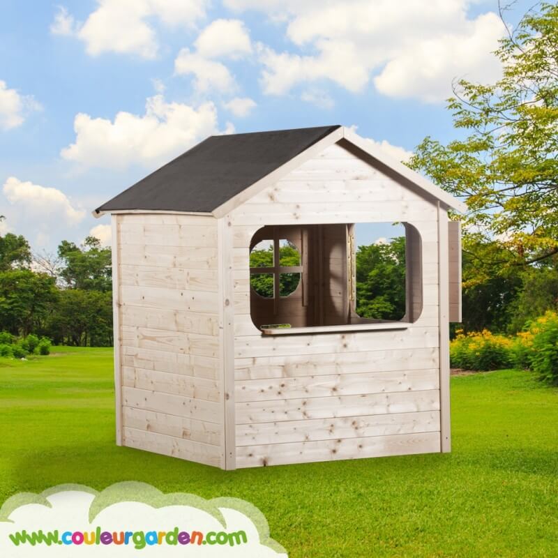 Cabane enfant - Première Maison en Bois de jardin Enfant - Couleur Garden