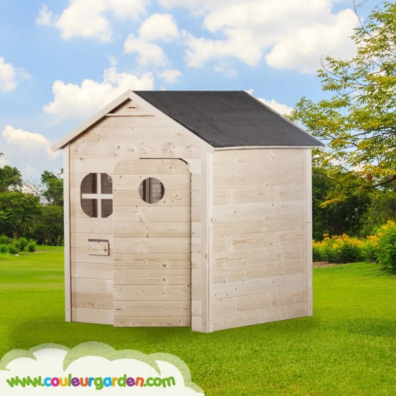 Cabane enfant - Première Maison en Bois de jardin Enfant - Couleur Garden