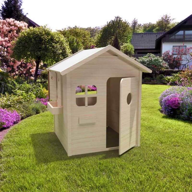 Cabane enfant - Première Maison en Bois de jardin Enfant - Couleur Garden