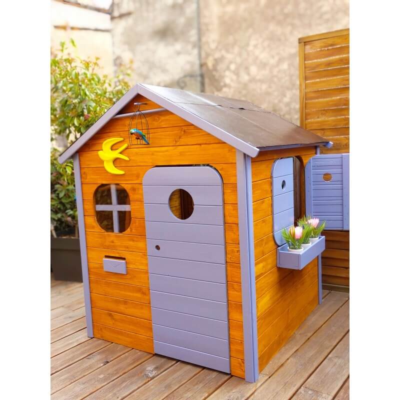 Cabane enfant - Première Maison en Bois de jardin Enfant - Couleur Garden